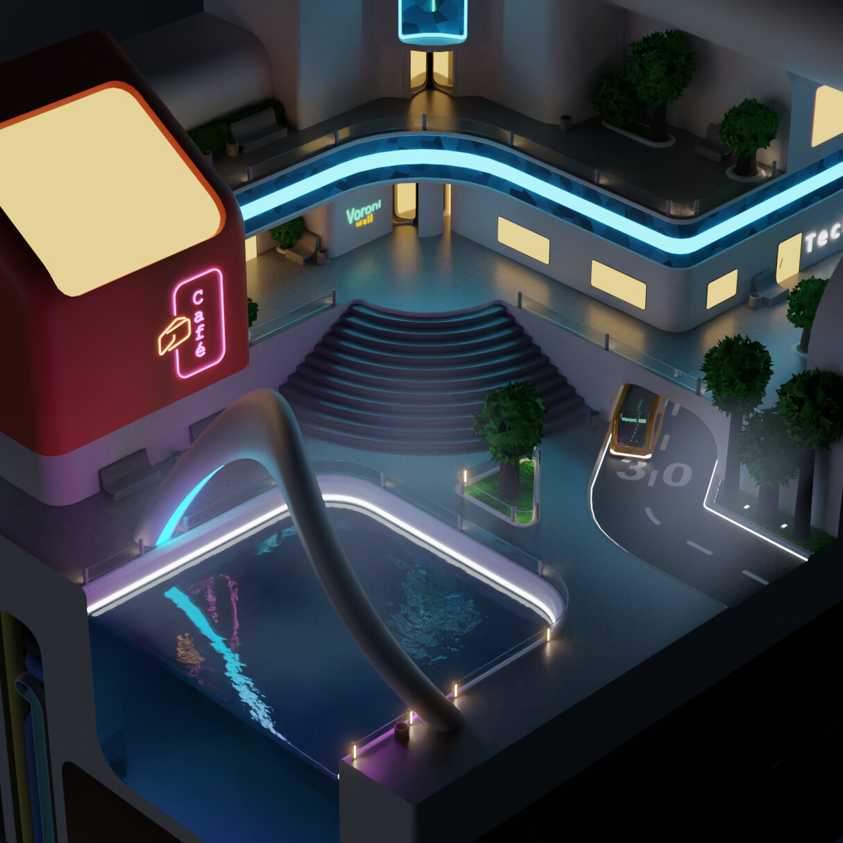 ArtStation - Sci-Fi Isometric City