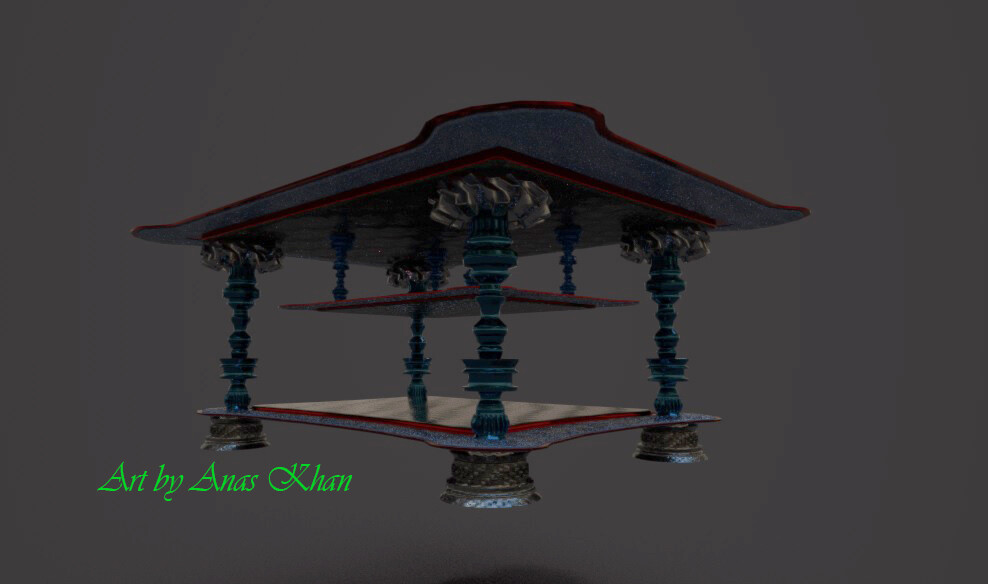 ArtStation - Glass table texturing and lighting