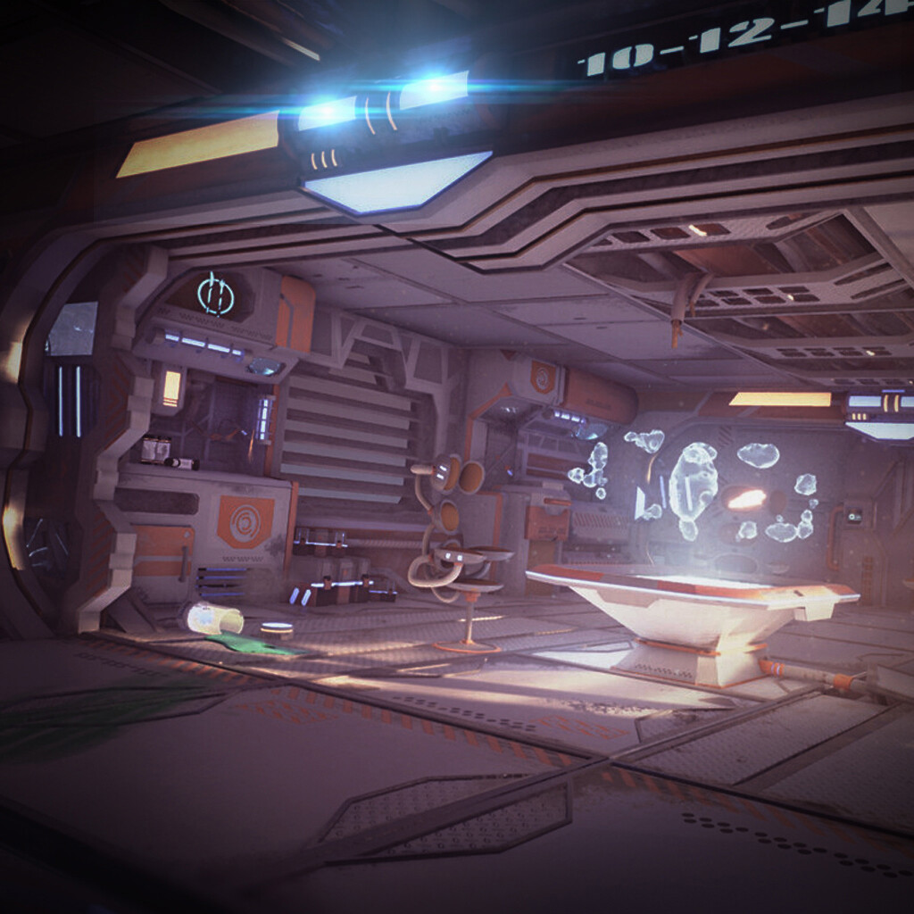 ArtStation - Student Project -- Sci-fi Office Room