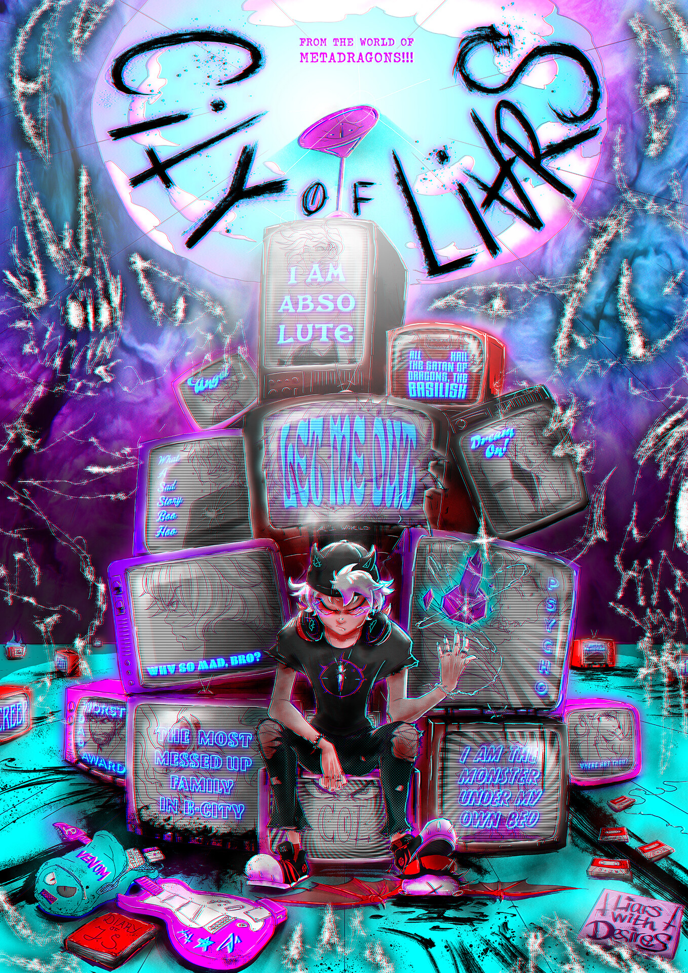 ArtStation - Comicbook cover of the reboot of City of Liars