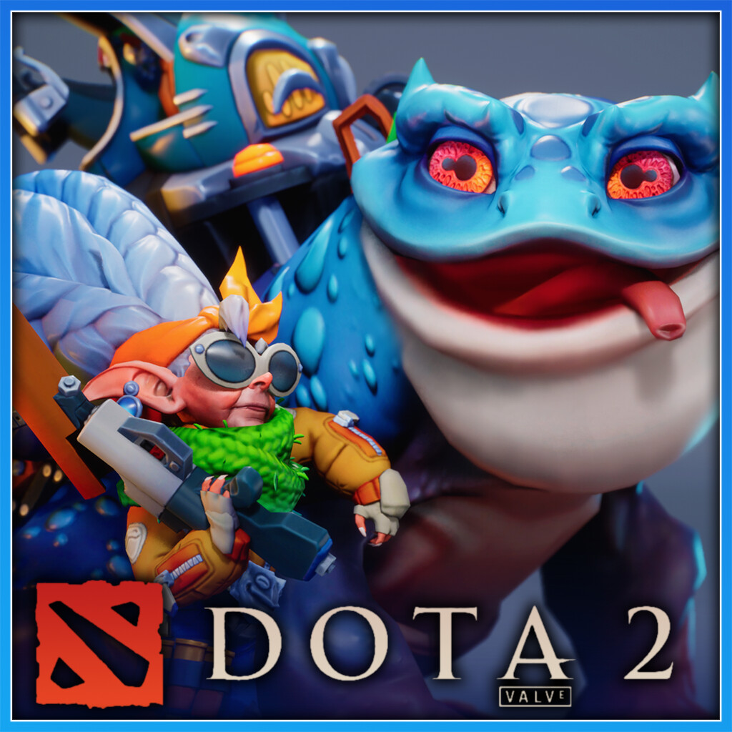 ArtStation - 🐸 DOTA 2 Cosmetic Set - Snapfire as Avalanche Hunteress