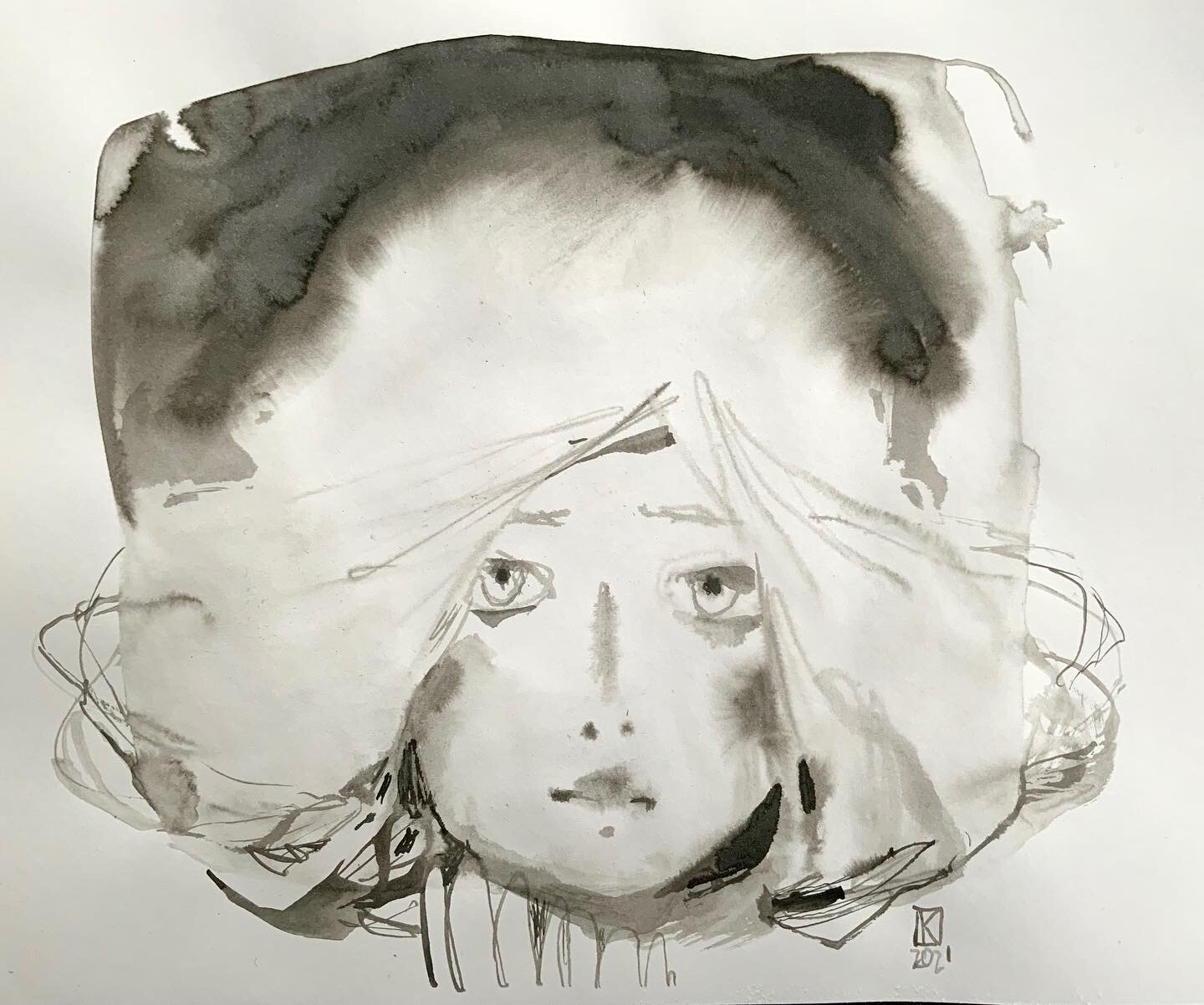 ArtStation - A random ink portraits