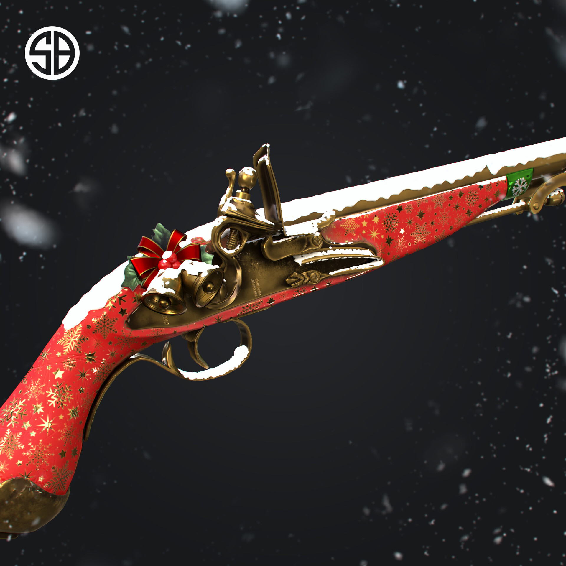 ArtStation - Flintlock Pistol Christmas Skin 2021