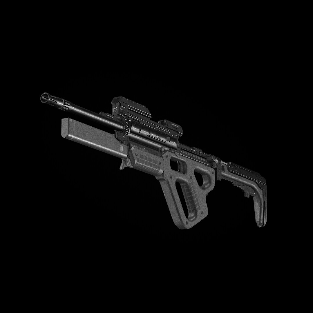 ArtStation - HVAP-1 Rifle