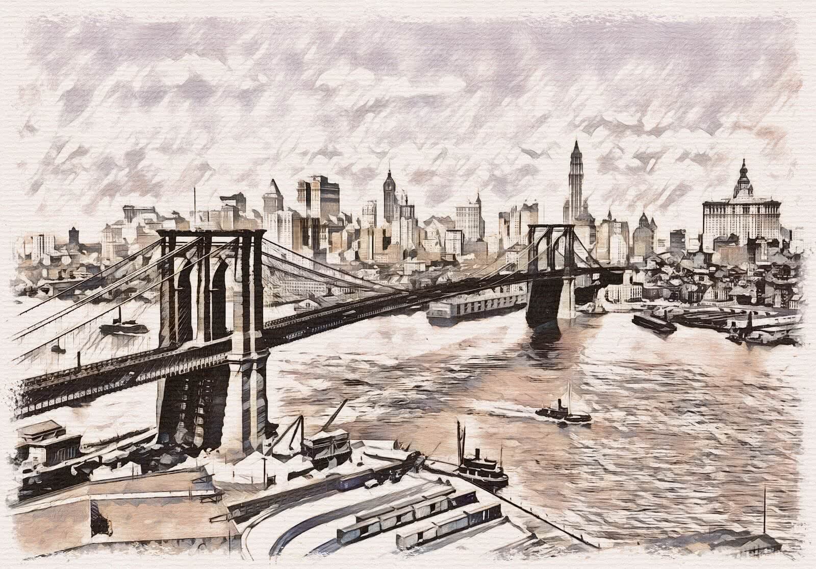 ArtStation - Brooklyn bridge