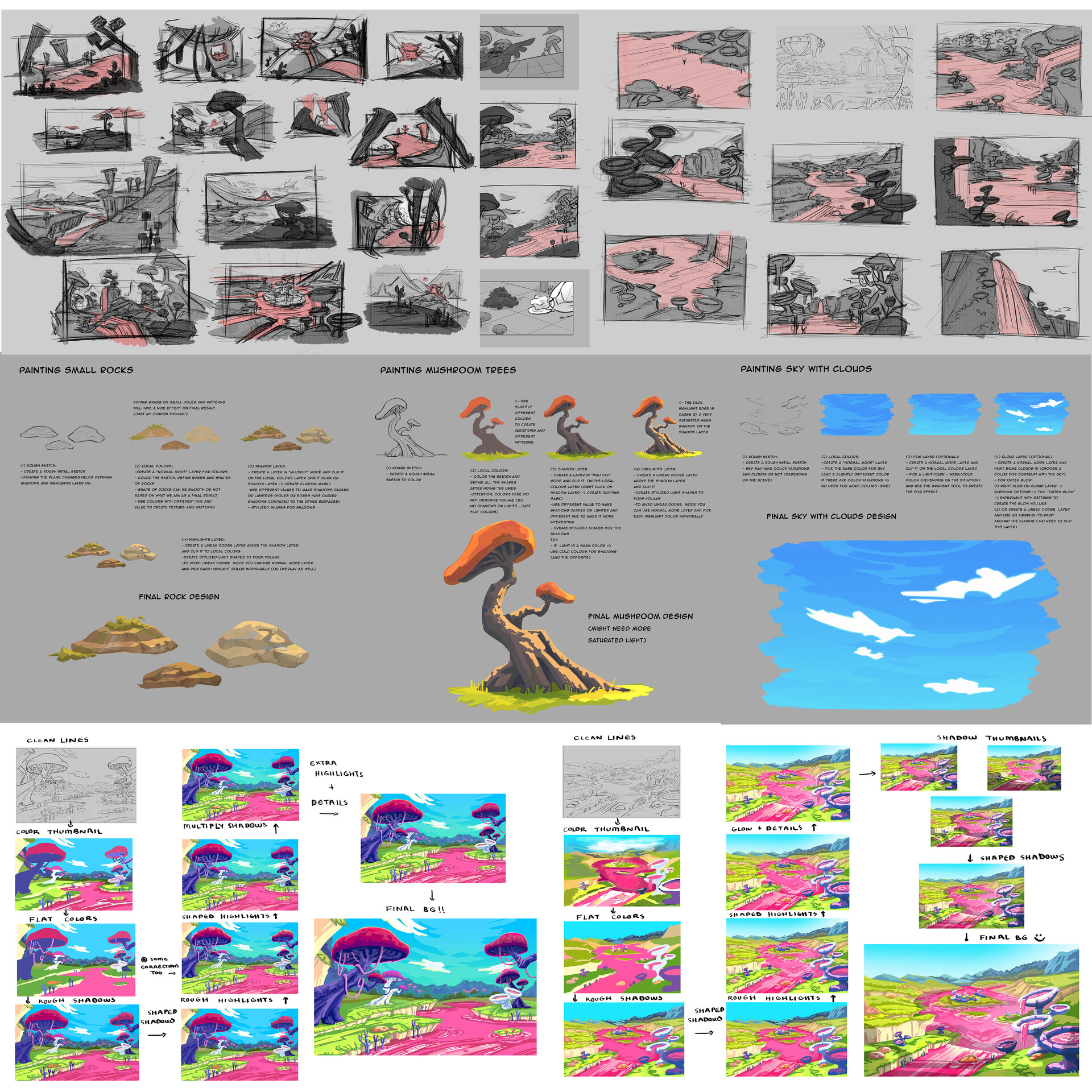 ArtStation - Thumbnails and Rough Guides