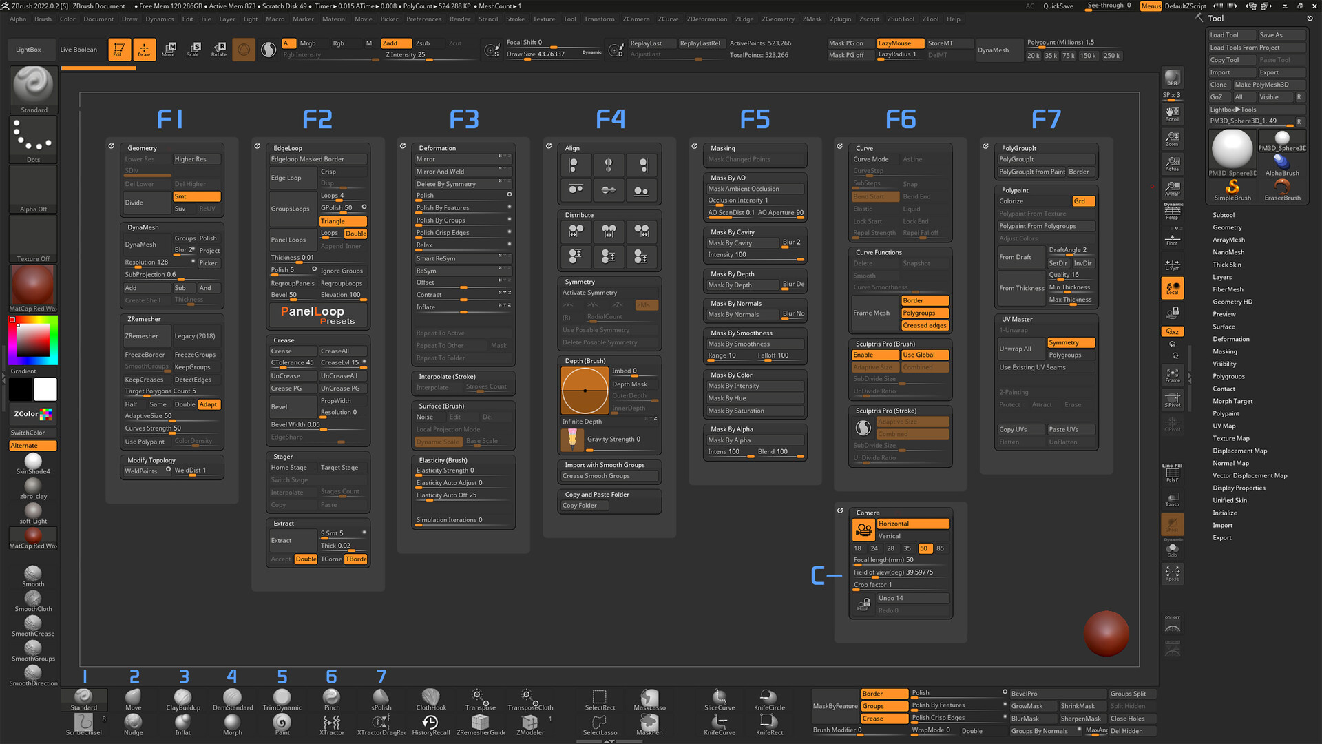 ArtStation - FREE: ZBrushCustomUI for 2022