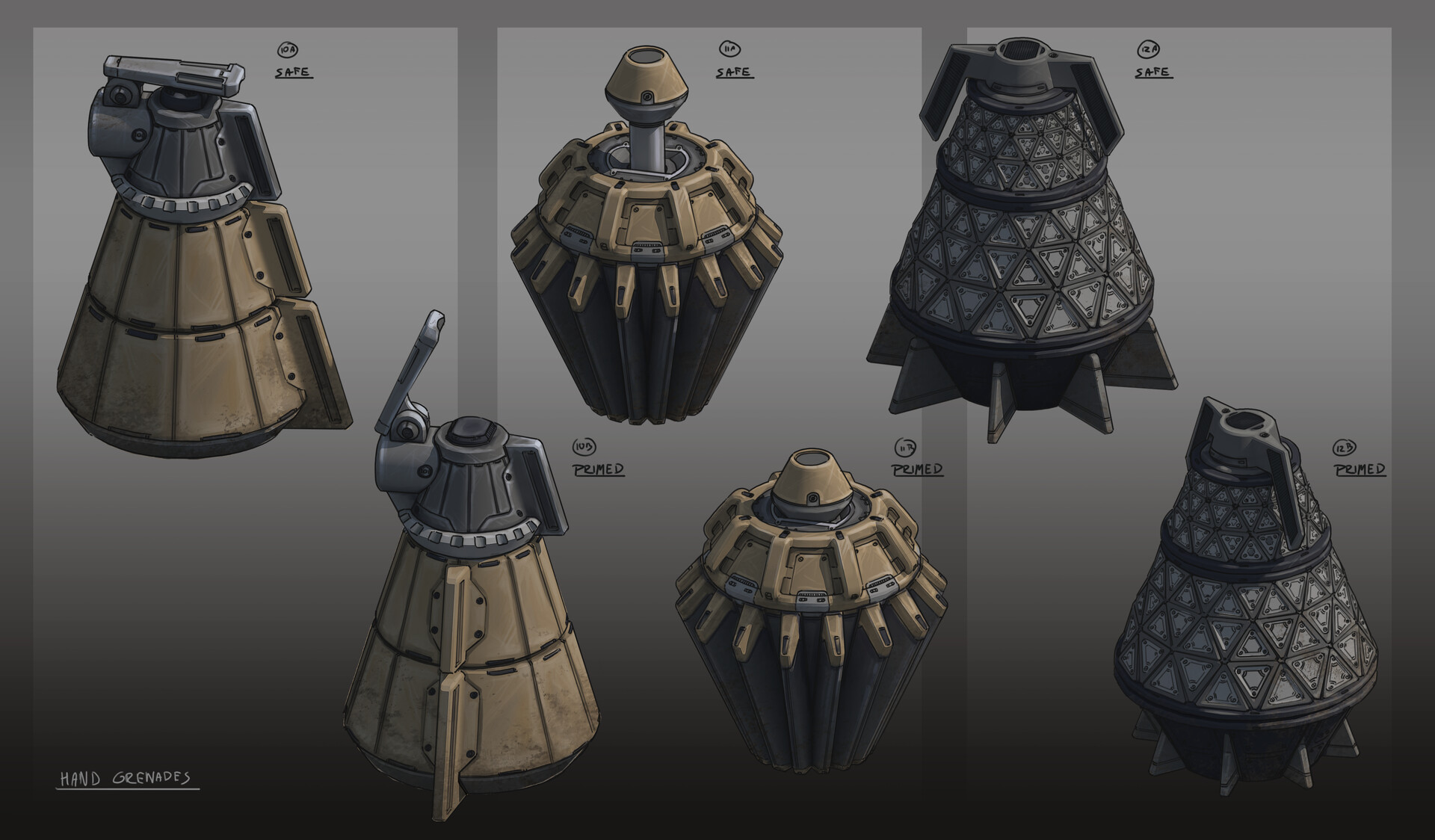 ArtStation - Sci-Fi Grenades