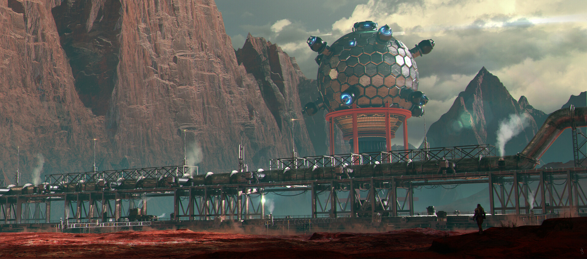 ArtStation - Desert factory