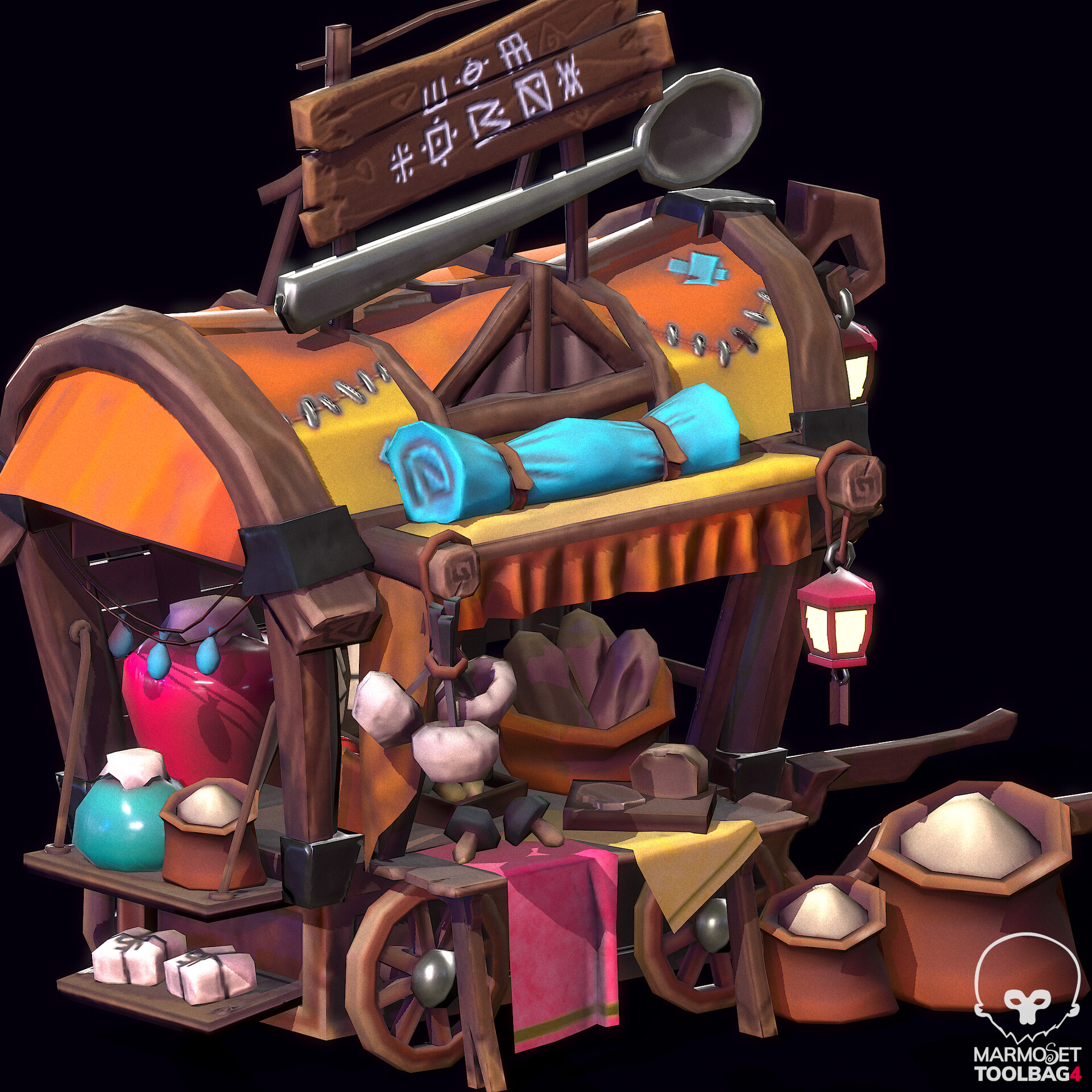Kemmy Tran - Stylized Traveling Merchant Wagon