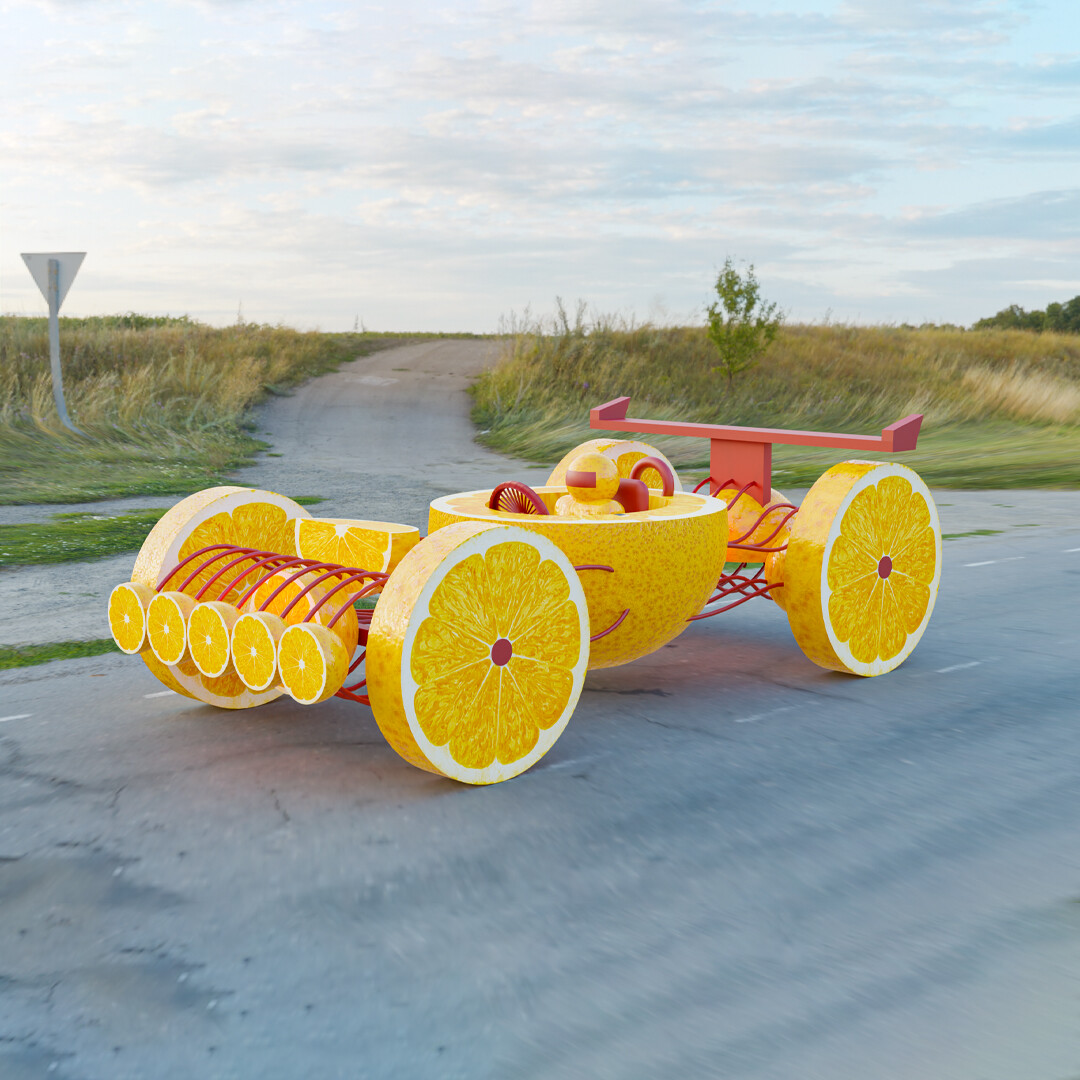 ArtStation - Fruit Vehicle (ORANGE)