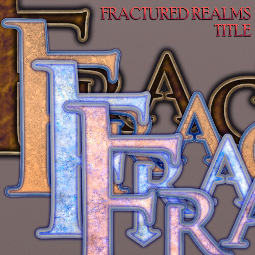 ArtStation - Fractured Realms Title Experiments