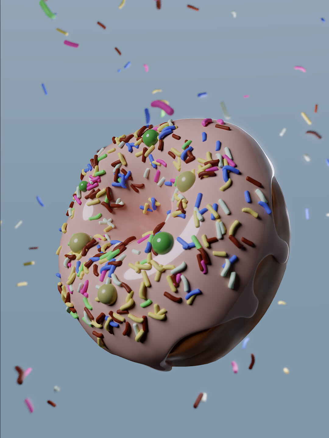 ArtStation - DONUT SERIES credits to Blender Guru
