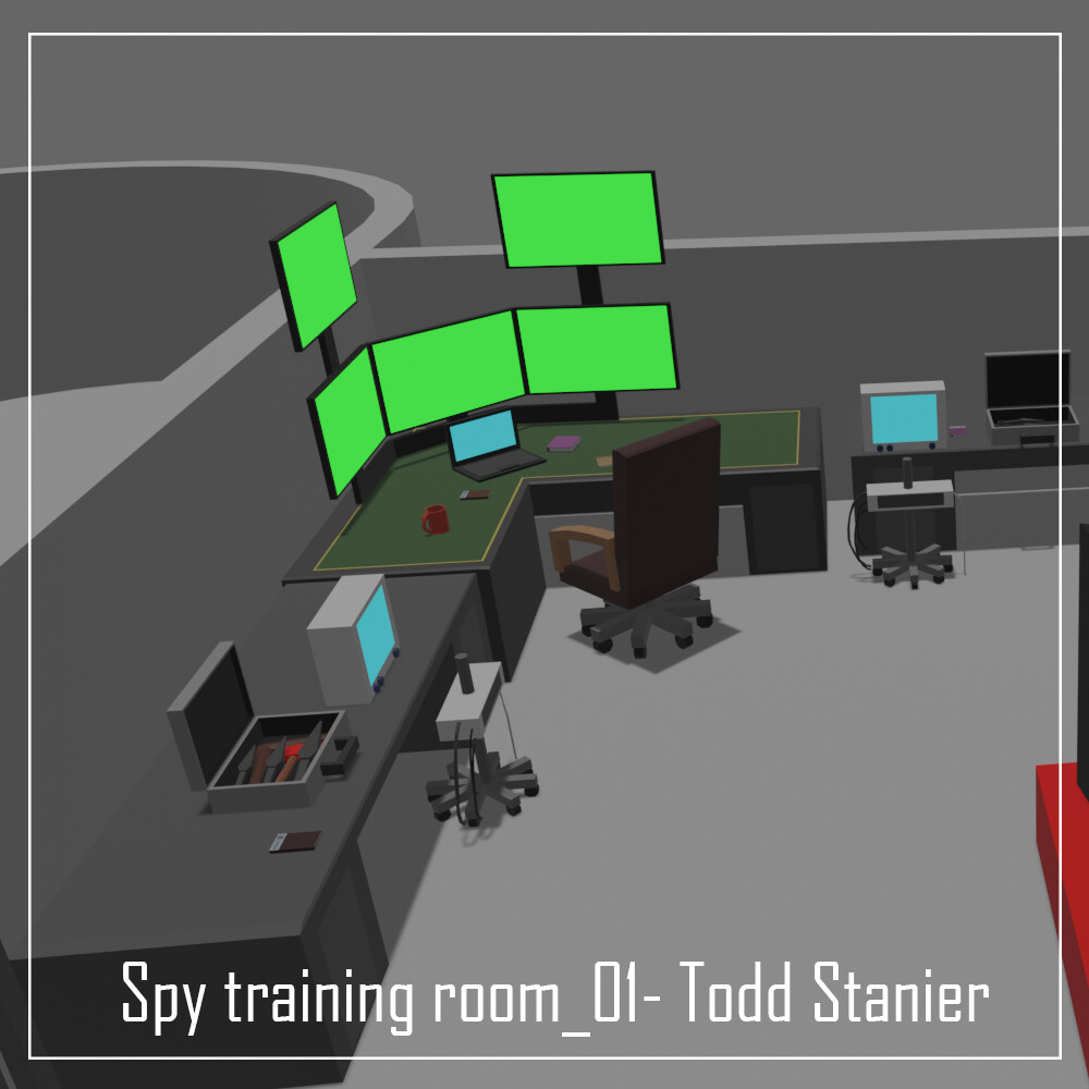 ArtStation - Spy Training room 01