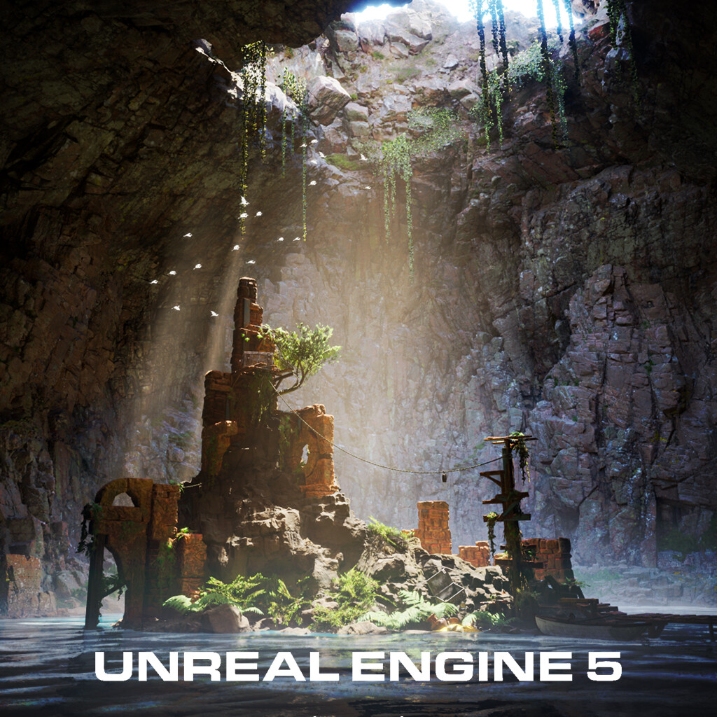 ArtStation - Old ruins of pirate #UE5나나이트챌린지