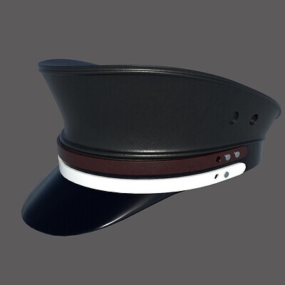 ArtStation - Police Cap 3d Model.