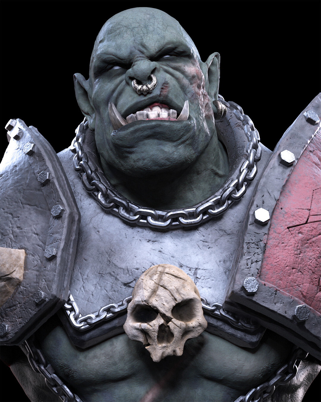 ArtStation - General Orc (Bust Study)
