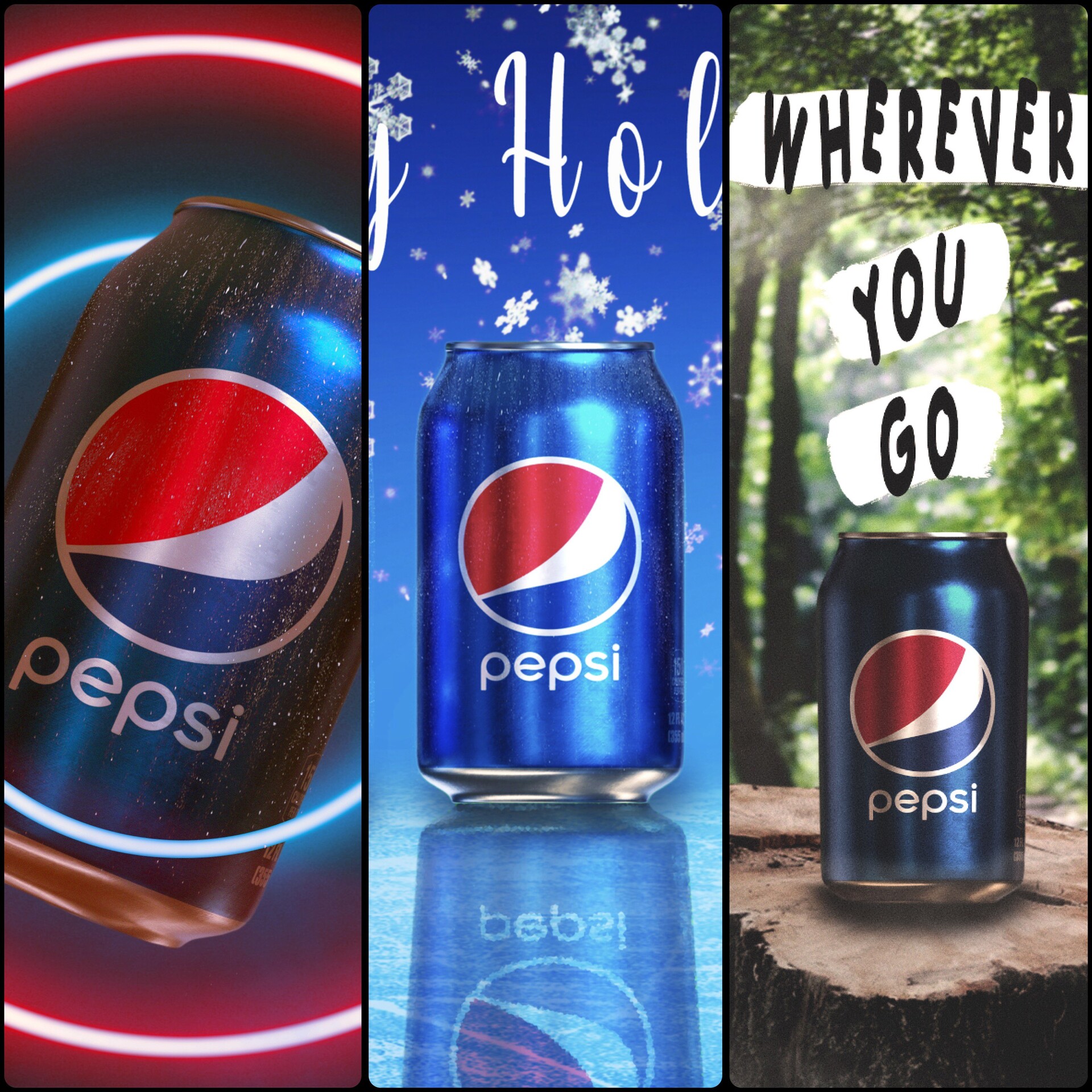 ArtStation - 3 Pepsi Ad Mockups
