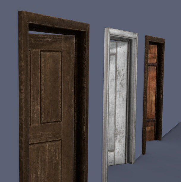 ArtStation - Wooden Doors