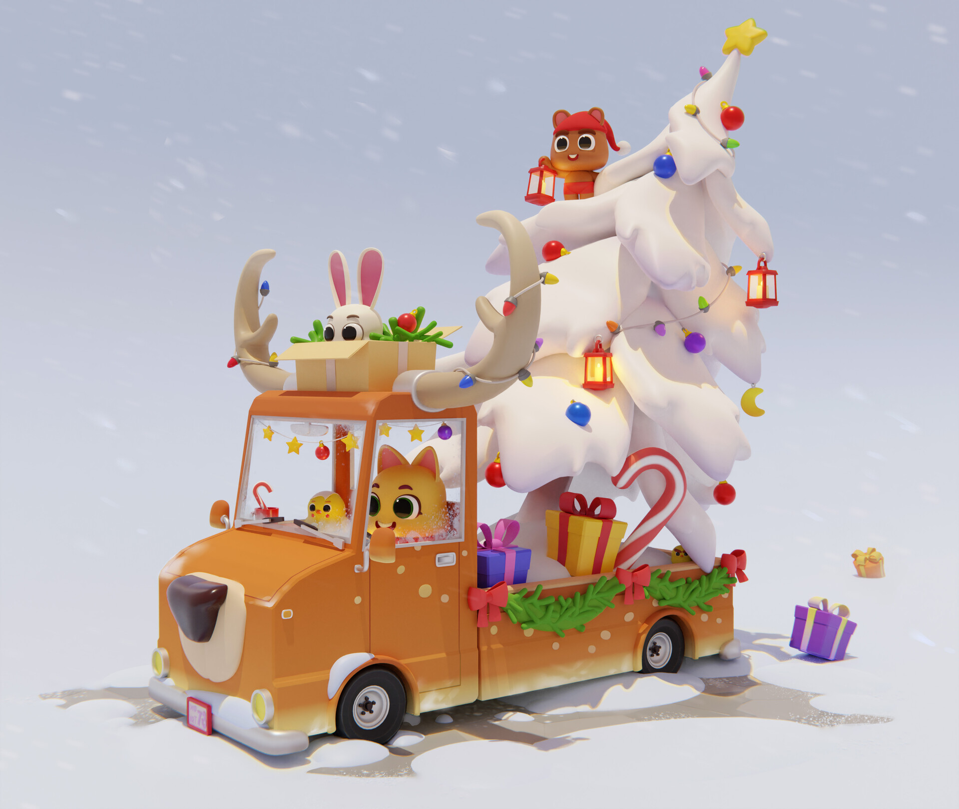 ArtStation - Deer Car - Quick sketch