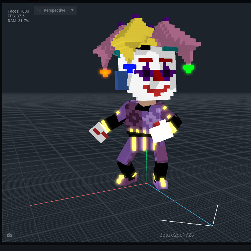 ArtStation - Jester Avatar - Voxel Art