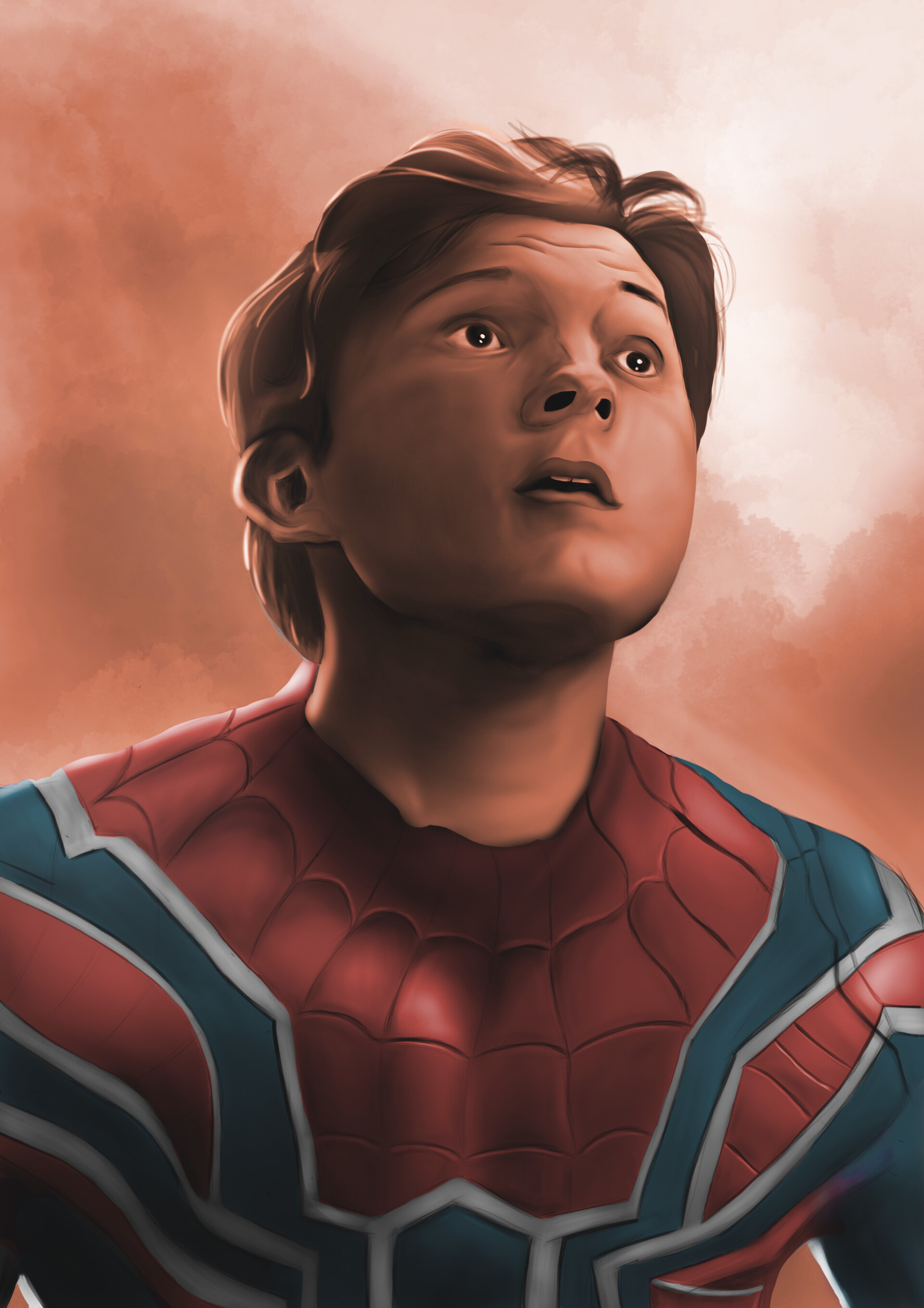 ArtStation - The Amazing Spiderman Value Study Digital Painting