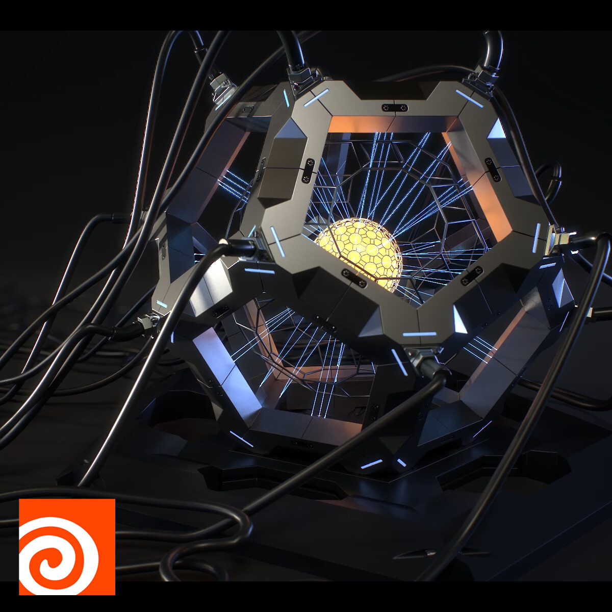 ArtStation - Dodecahedron Power Core Procedrual Modeling Breakdown by ...