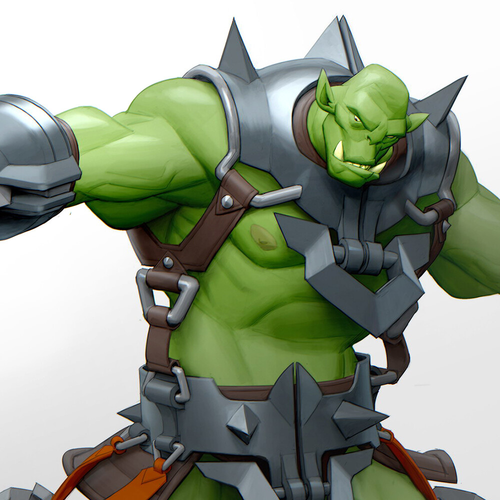 ArtStation - orc (statue)