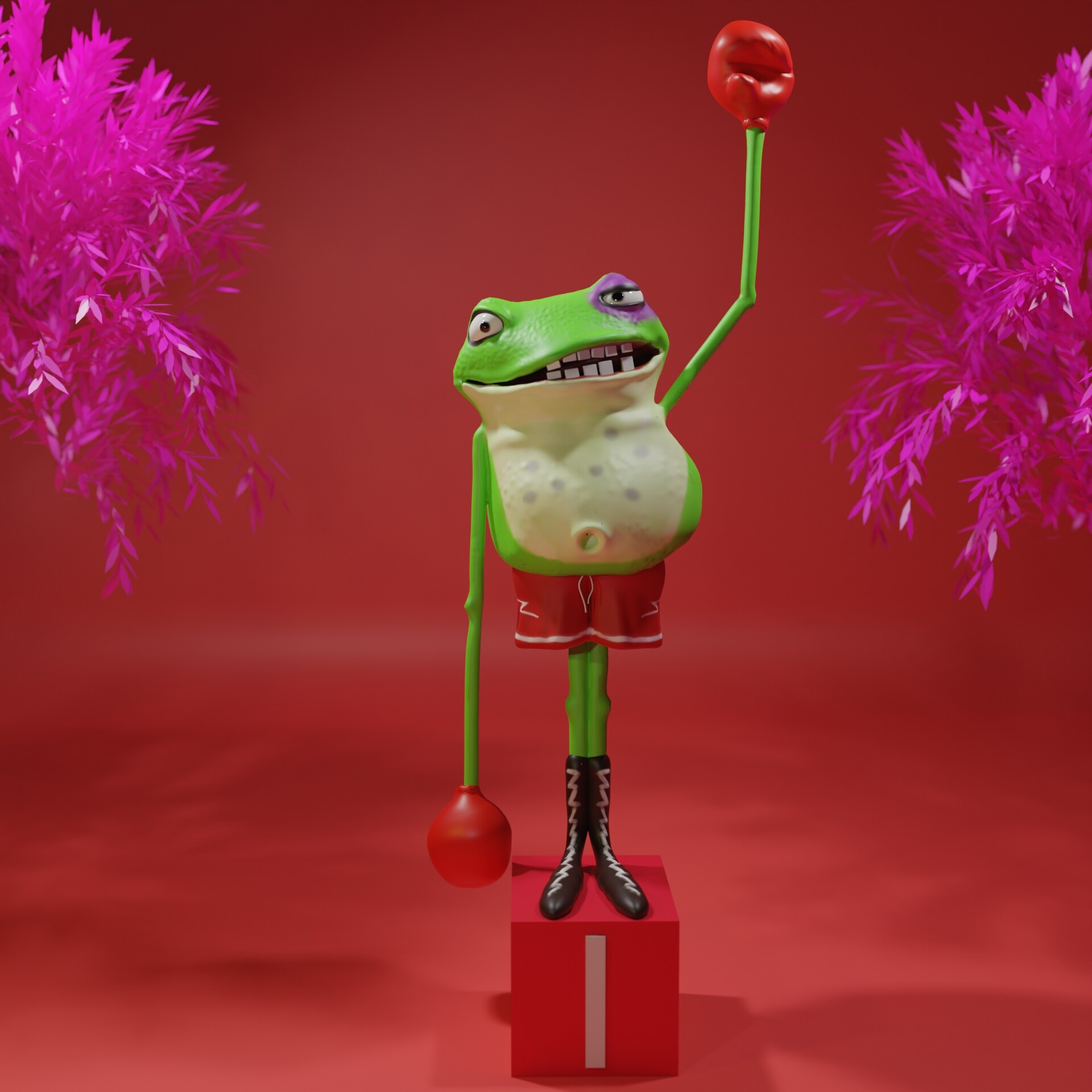 ArtStation - The Boxer Frog