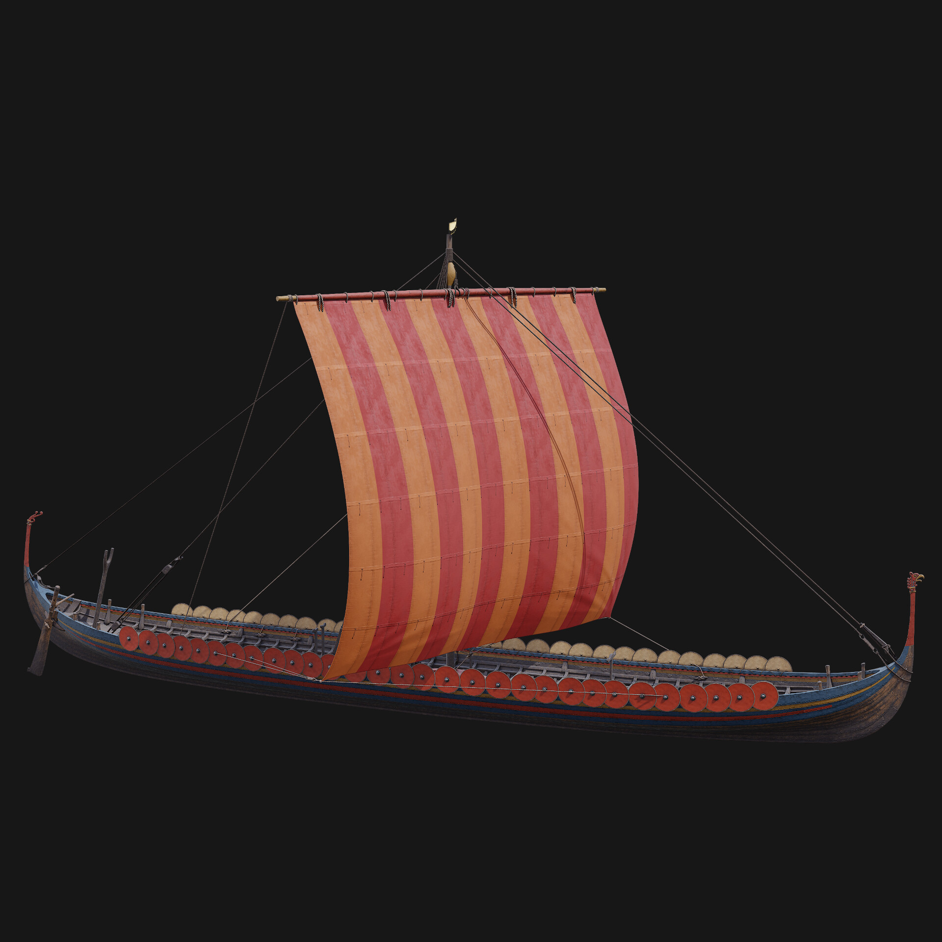 ArtStation - Skuldelev 2 - Viking Longship