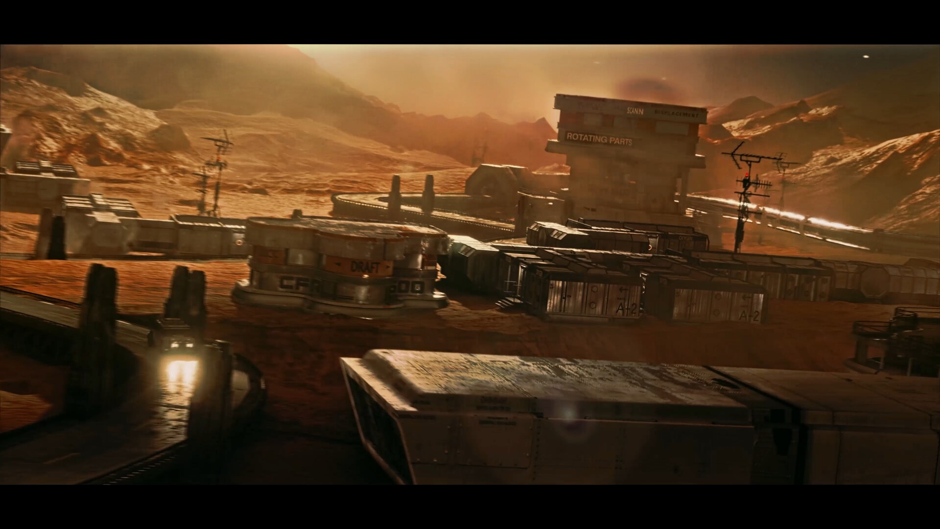 ArtStation - 火星基地Mars base