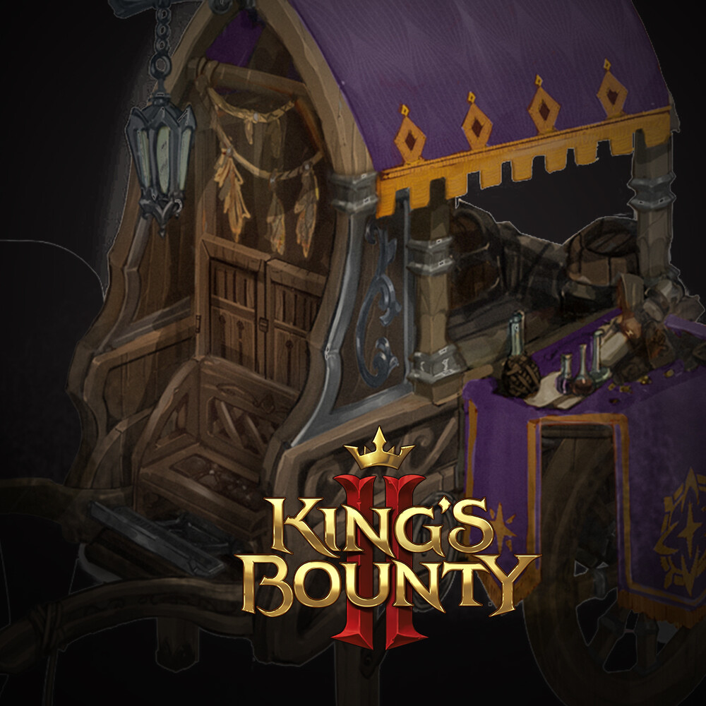 ArtStation - King's Bounty II | Magic merchant carriage | 2020