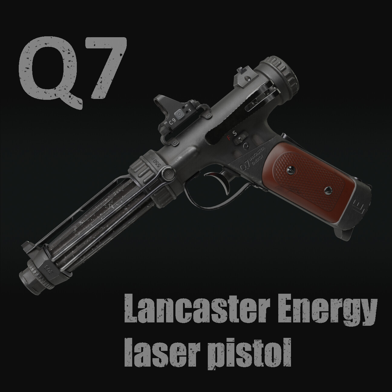 ArtStation - Q7 laser pistol