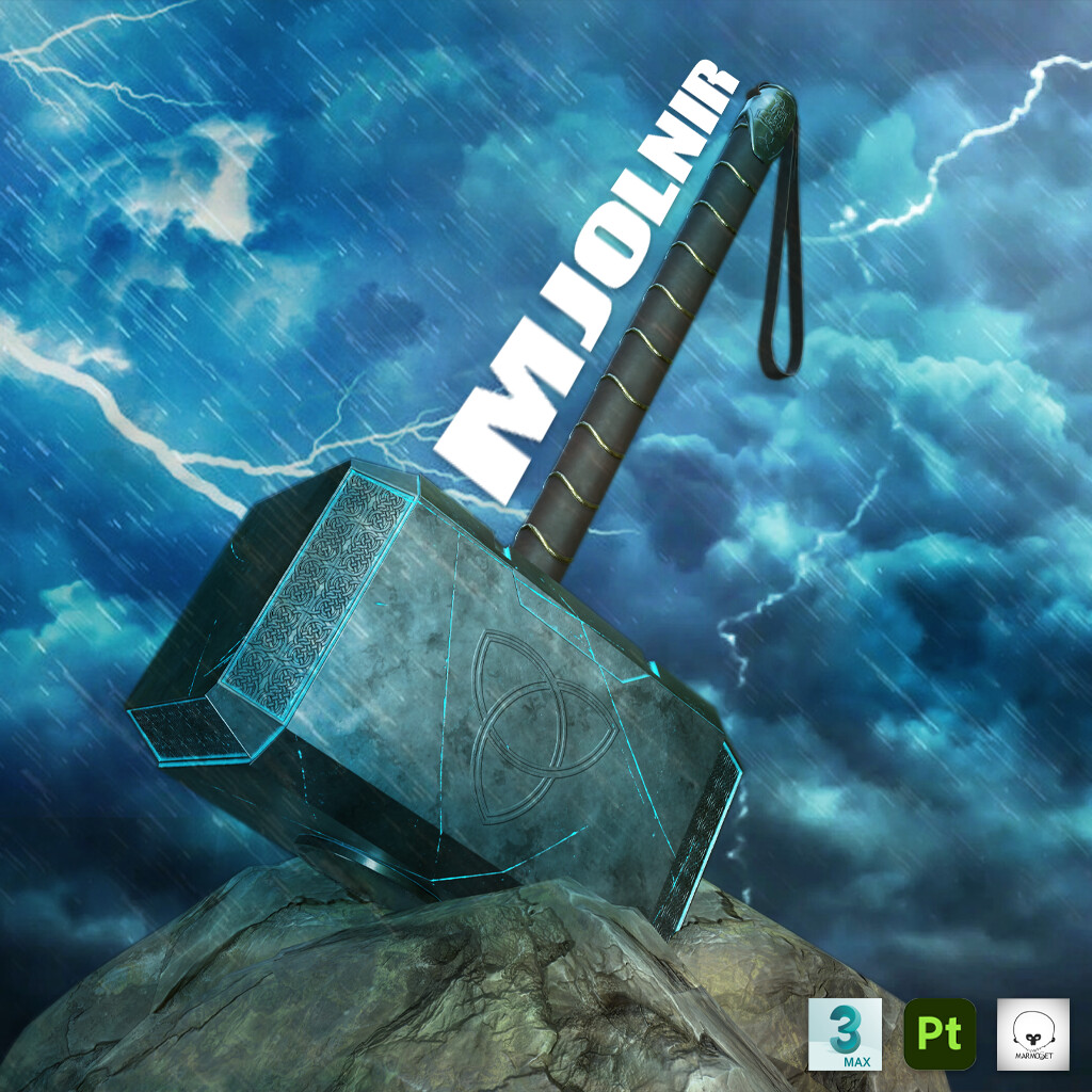 ArtStation - Mjolnir - Thor
