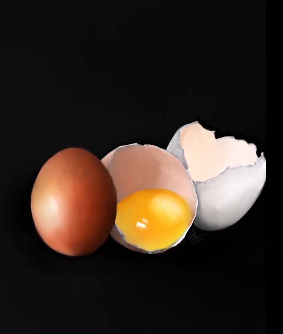 ArtStation - "The Bonds That Unite Us" Realistic Egg Digital Drawing