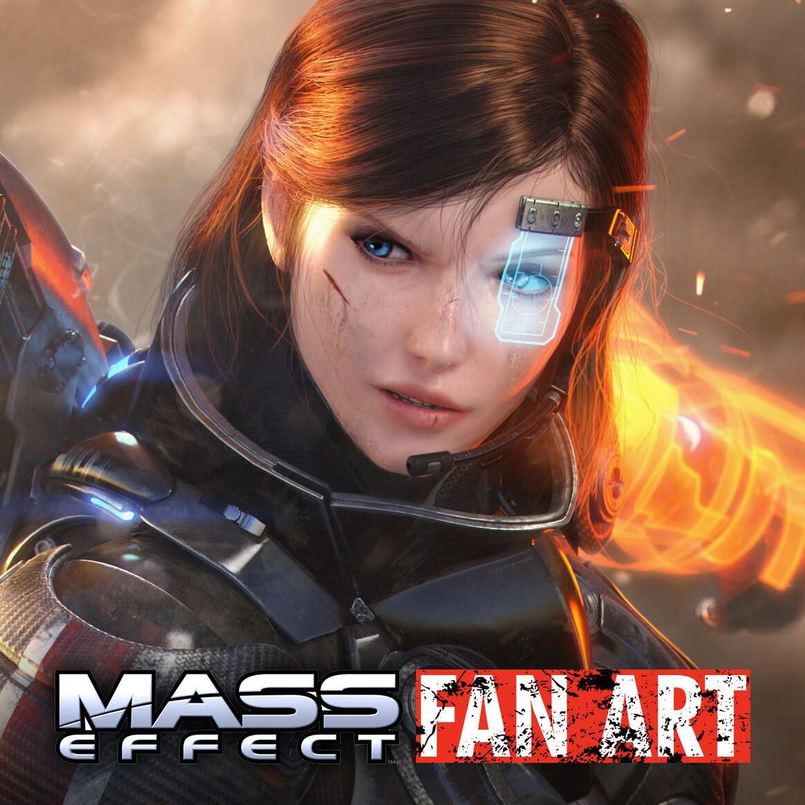 ArtStation - Commander Shepard