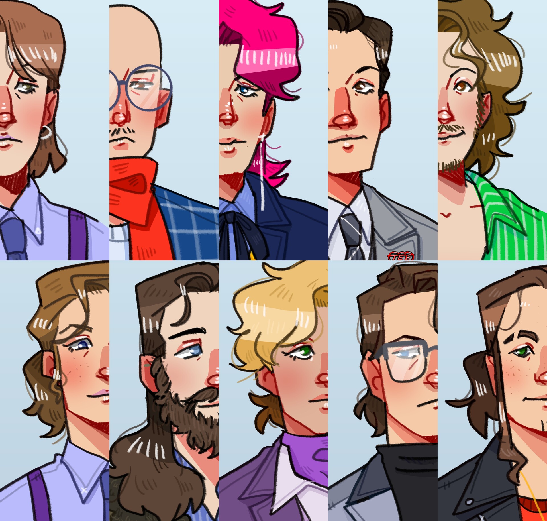 ArtStation - Profile Portraits: "Album Years"