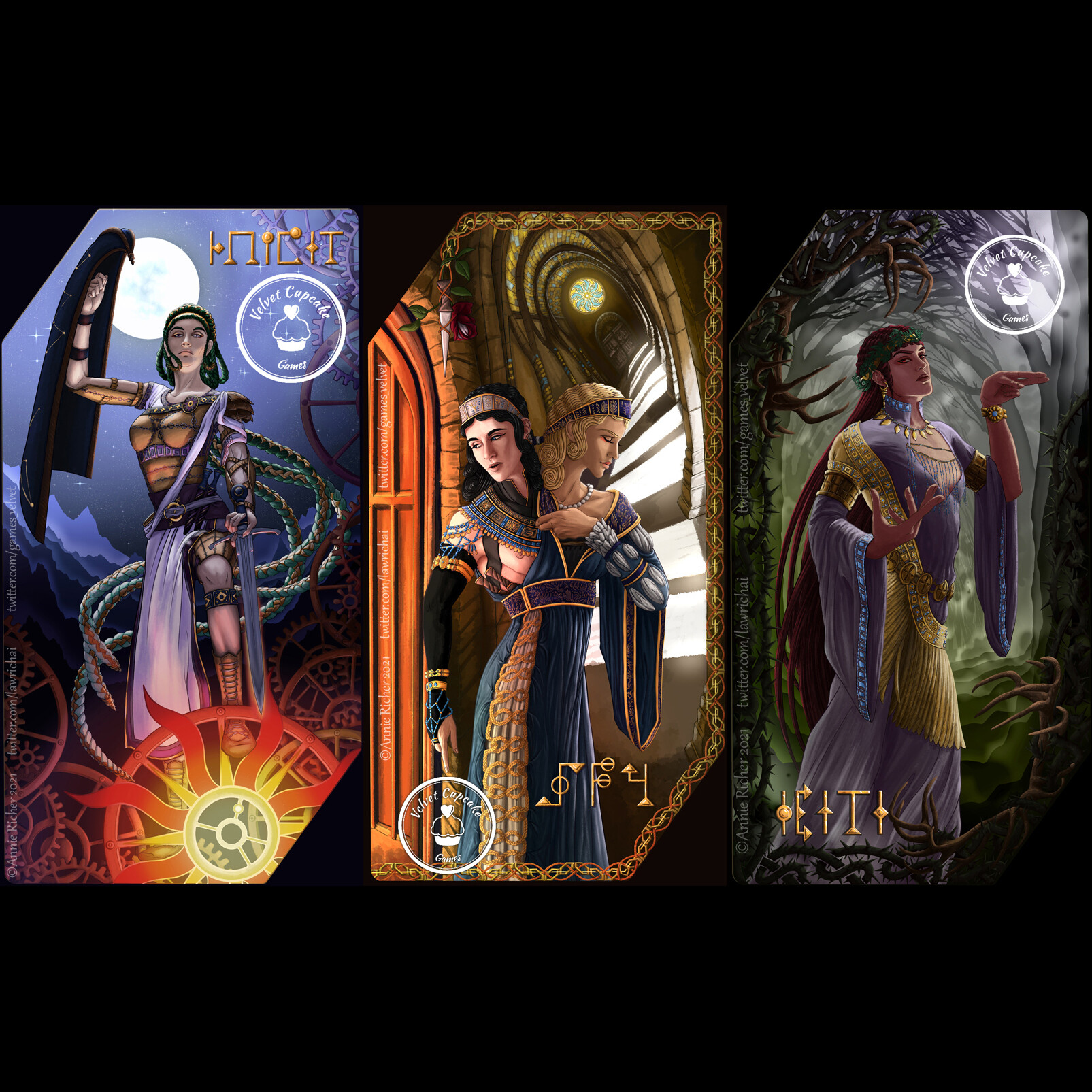 ArtStation - Tarot Cards for the game "Made Marion".