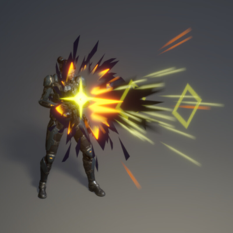 ArtStation - Stylized Muzzle Flash