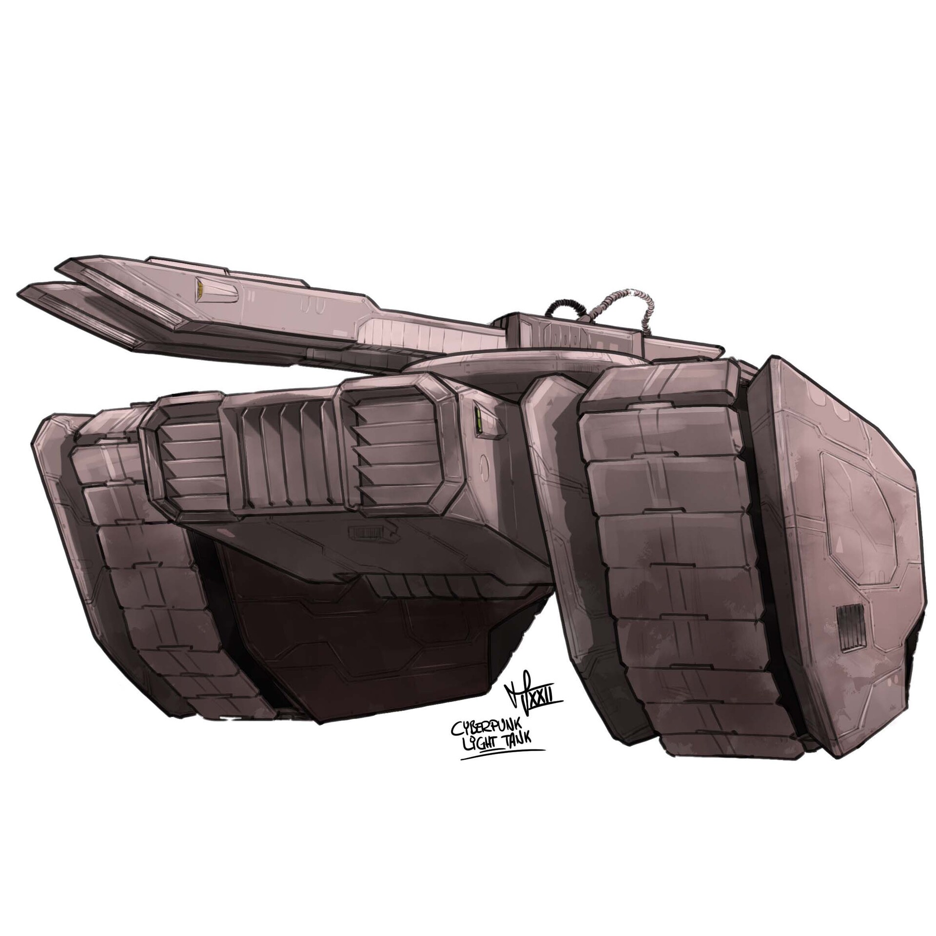 ArtStation - Cyberpunk Light Tank