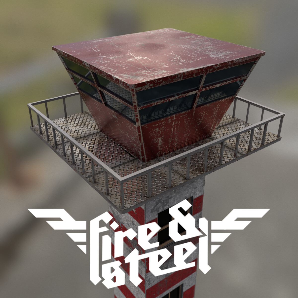ArtStation - Damaged Control Tower Game-Ready Asset