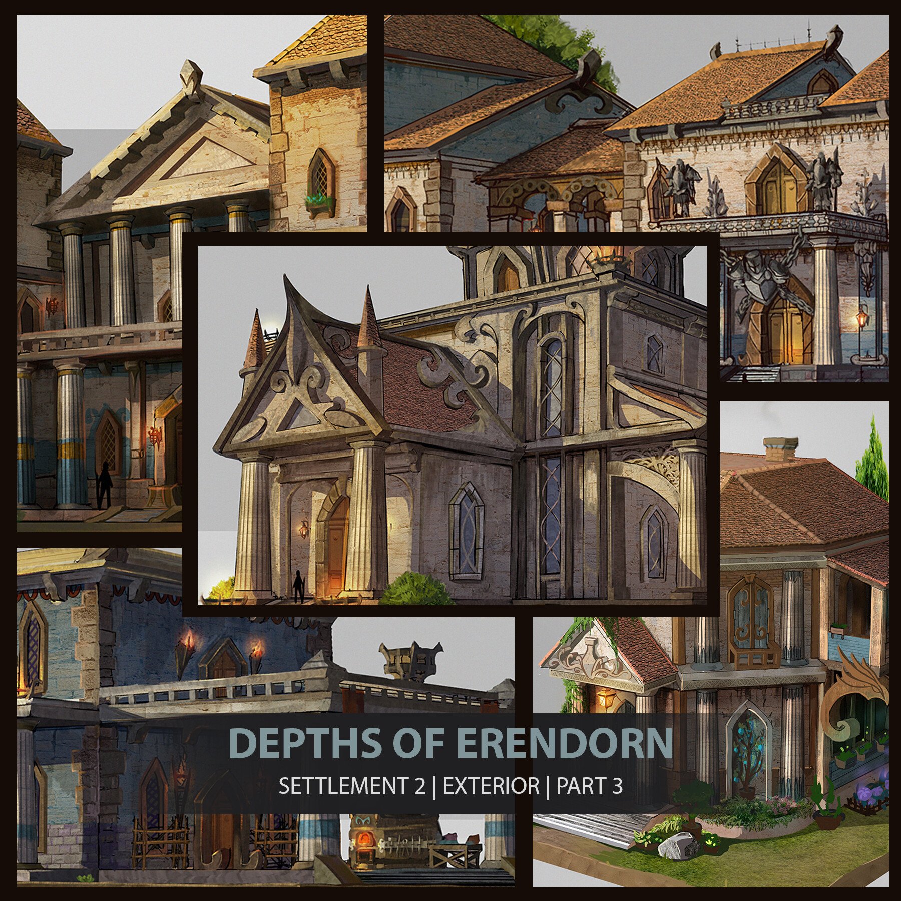 ArtStation - Settlement 2 concept art | exterior | part 3