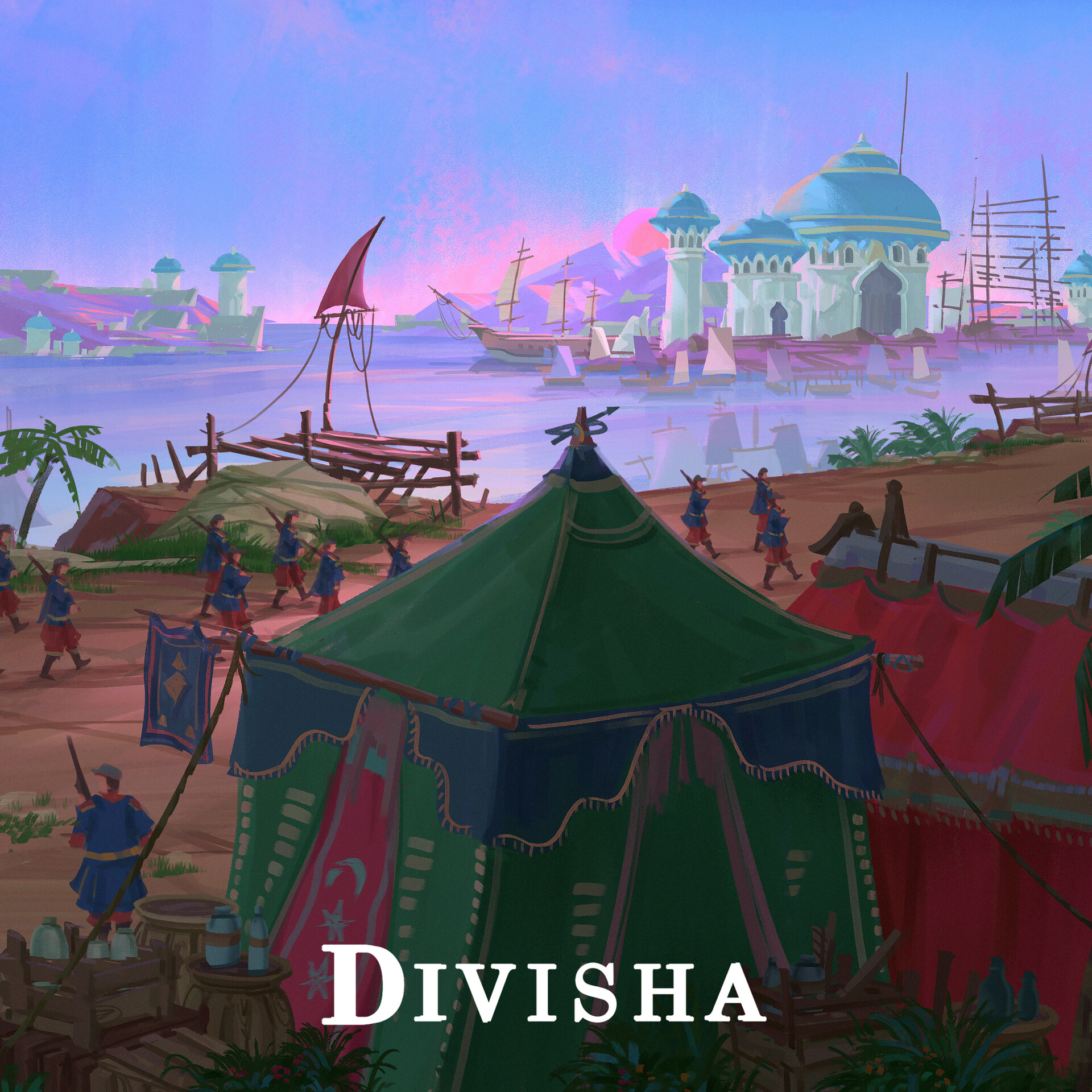 ArtStation - Divisha- Port Scene