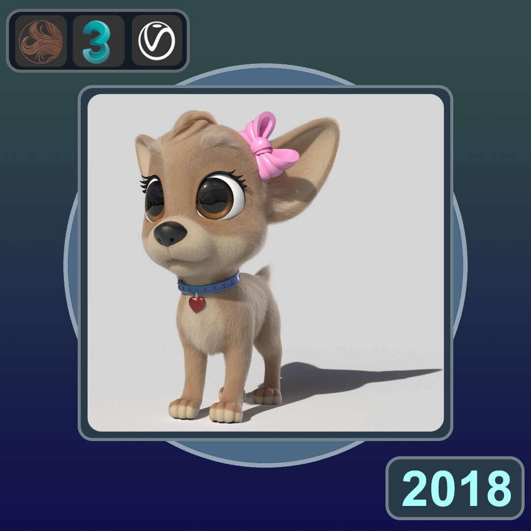 ArtStation - Grooming/Lookdev for Chihuahua (2018 - Shoguns Studios)