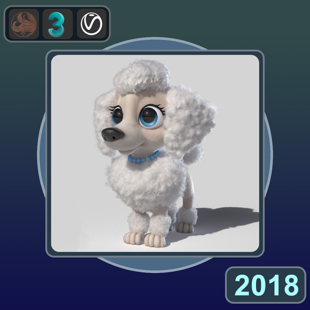 GroomTD/LookDev - Andrew Krivulya - Grooming/Lookdev for Poodle (2018 ...