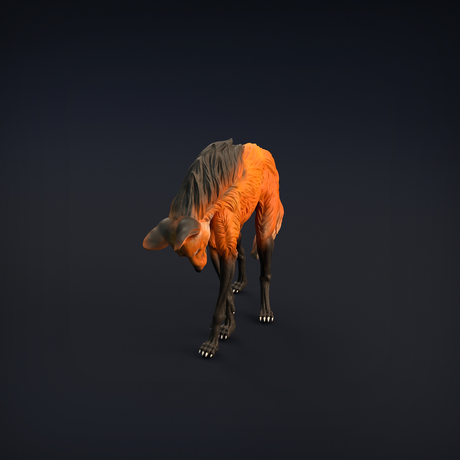 ArtStation - Maned Wolf for 3D Printing