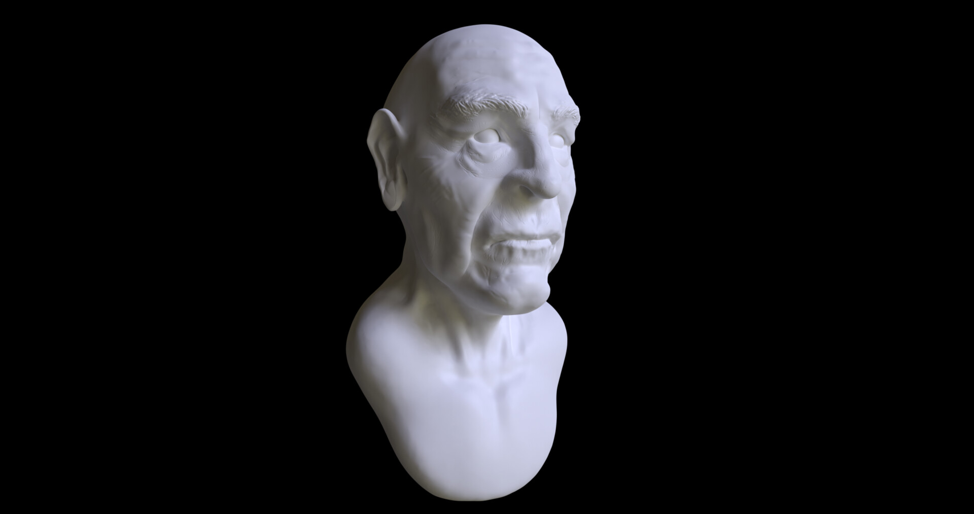ArtStation - Old man sculpture