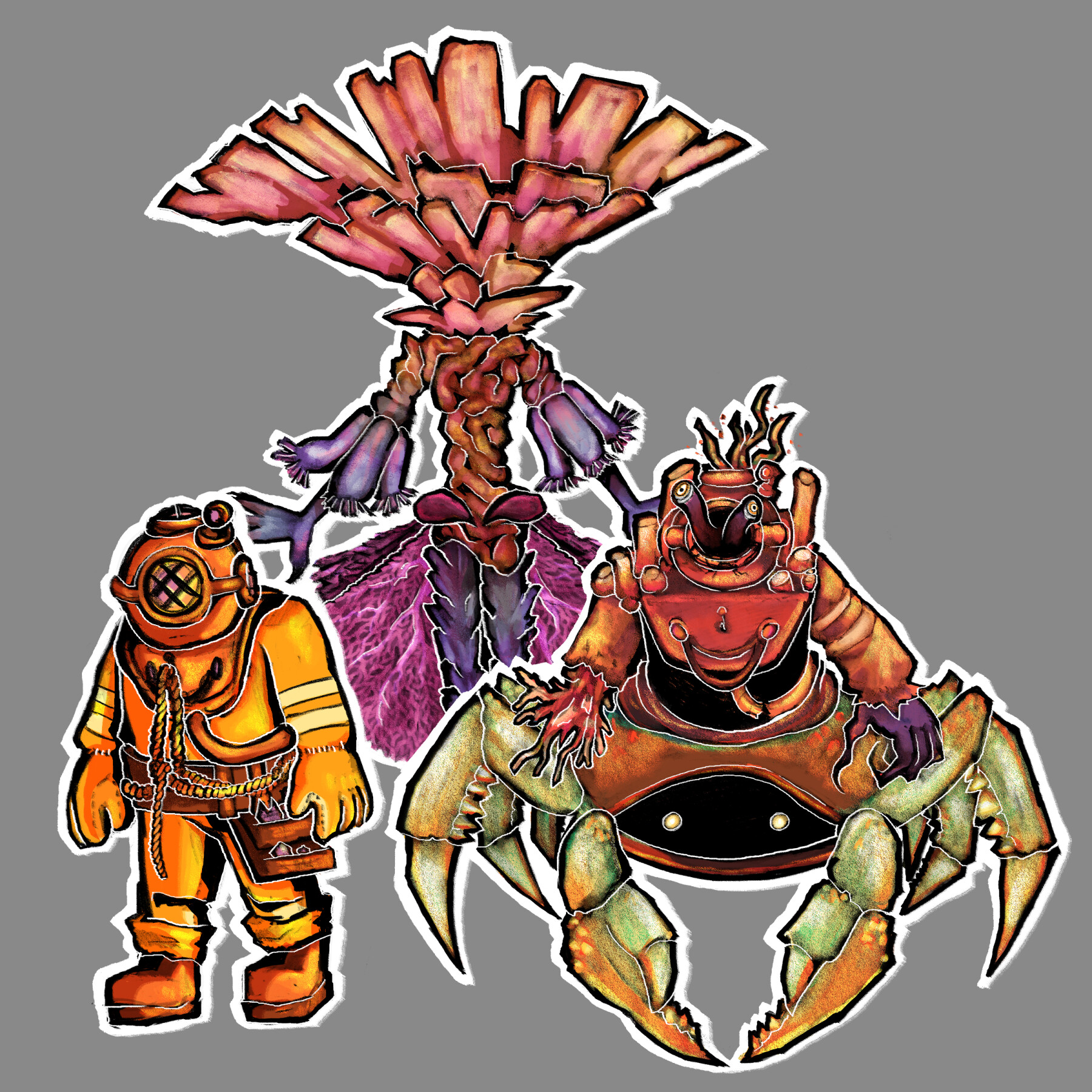 ArtStation - Eldritch Oil Rig - Characters