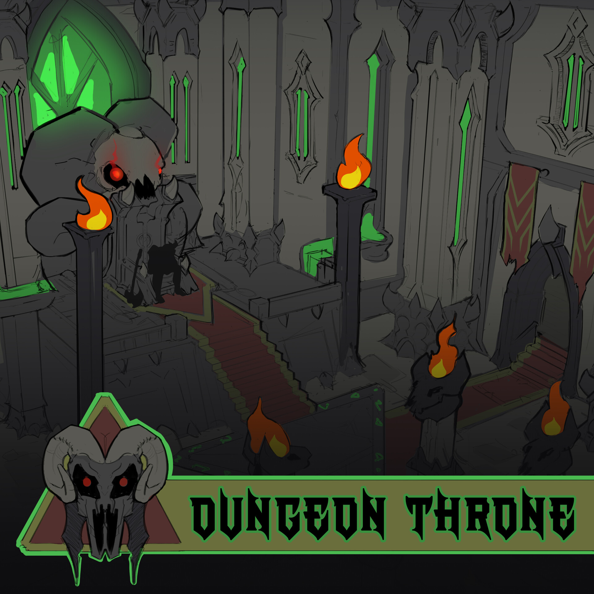 ArtStation - Dungeon Throne Room