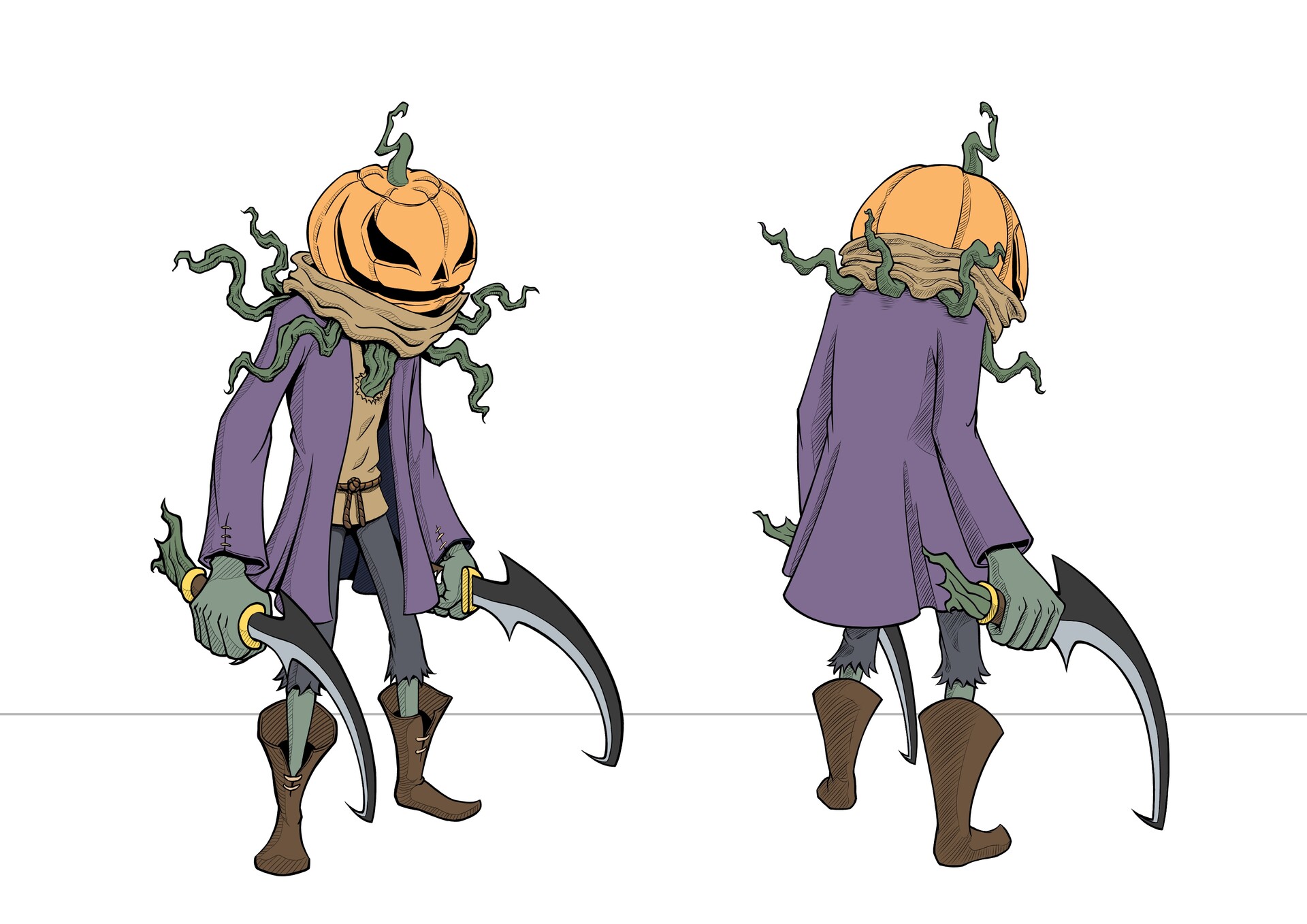 ArtStation - Jack O'Lantern - Character Design